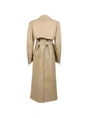 Sportmax Belted Leather Coat