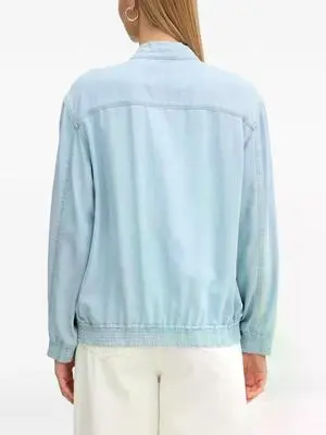 BLUGIRL Floral Appliqué Denim Jacket
