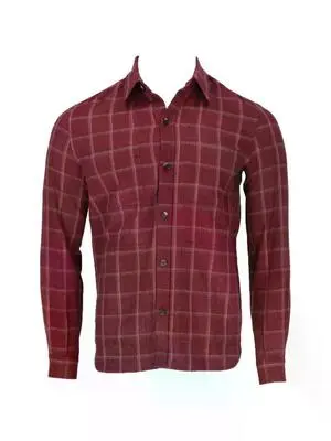 Isaia Check-pattern Button-up Shirt
