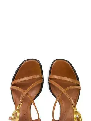 Etro Strappy Leather Heeled Sandals
