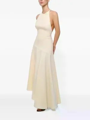 ANOUKI Asymmetric Open-back Maxi Dress