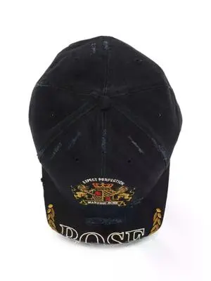 Martine Rose Distressed Crest Baseball Cap