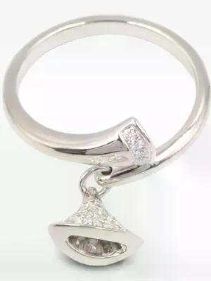 BVLGARI Divas' Dream 18k White Gold Diamond Ring - Silver