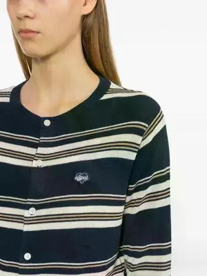 AAPE BY *A BATHING APE Apee™ A Bathing Ape® Striped Buttoned Cardigan
