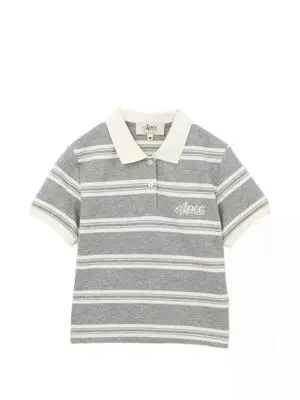 AAPE BY *A BATHING APE Striped Polo Shirt - Grey