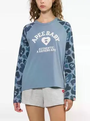 AAPE BY *A BATHING APE Camouflage Print Long Sleeve T-shirt