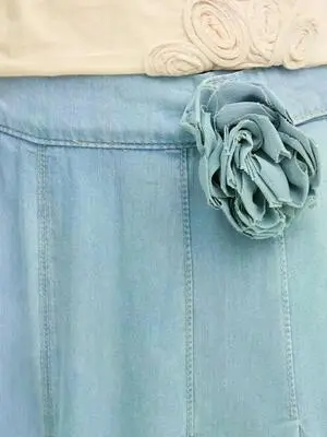 BLUGIRL Pleated Wide Leg Jeans