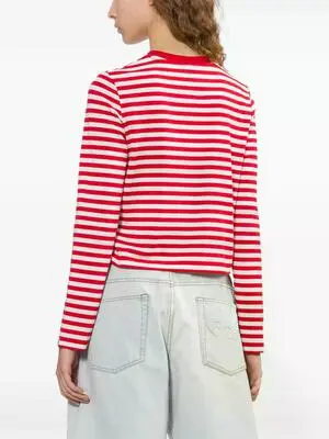 AAPE BY *A BATHING APE Apee™ A Bathing Ape® Horizontal-stripe Heart-patch T-shirt