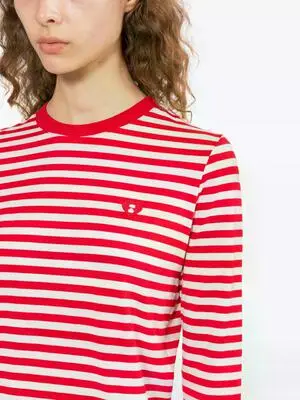AAPE BY *A BATHING APE Apee™ A Bathing Ape® Horizontal-stripe Heart-patch T-shirt