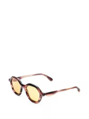 PALOCERAS Geometric Frame Sunglasses - Brown