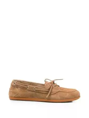 POMME D´OR Suede Lace-up Boat Shoes