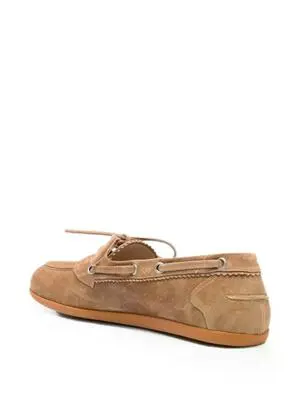 POMME D´OR Suede Lace-up Boat Shoes