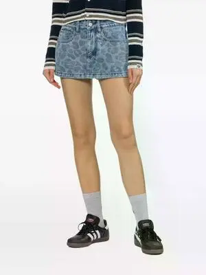 AAPE BY *A BATHING APE All-over Logo-print Denim Shorts