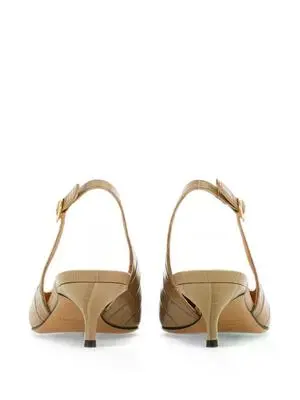 FERRAGAMO Maxi Gancini Slingback Pumps