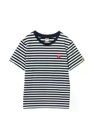 AAPE BY *A BATHING APE Apee™ A Bathing Ape® Striped Heart-patch T-shirt
