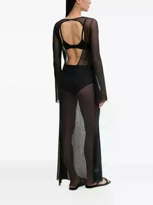 Bond Eye Cut-out Beach Maxi Dress - Black
