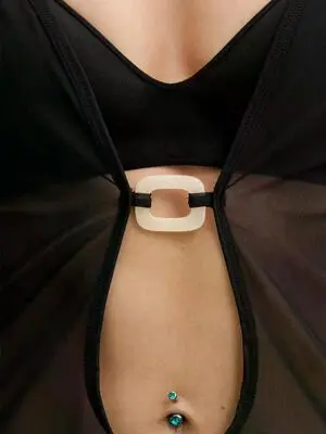 Bond Eye Cut-out Long-sleeve Beach Cover