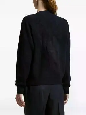Peserico Ribbed Knit V-neck Sweater