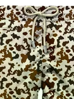 MC2 SAINT BARTH Lighting Cow-print Swim Shorts - Neutrals