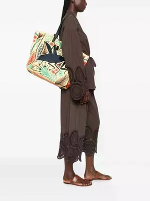 Etro X Tabby Booth Unfold Me Graphic-print Shoulder Bag - Neutrals