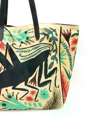 Etro X Tabby Booth Unfold Me Graphic-print Shoulder Bag - Neutrals