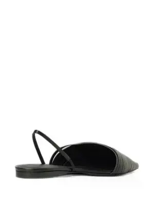 Emporio Armani Laser-cut Slingback Flat Pumps