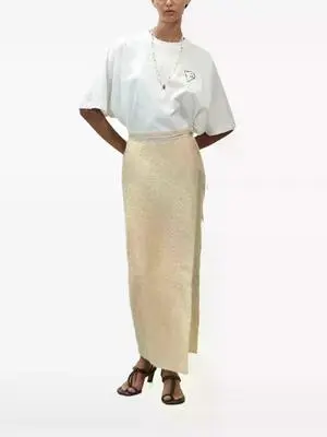 ALYSI Wrap Maxi Skirt