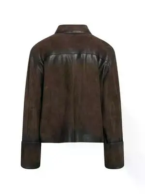Loewe Suede Turn-up Jacket - Brown