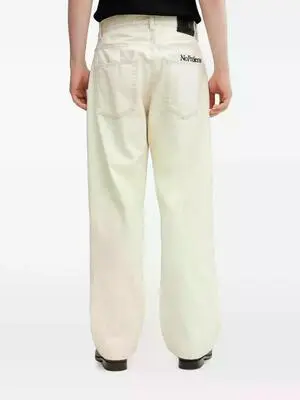 NO PROBLEMO Embroidered Relaxed Fit Jeans