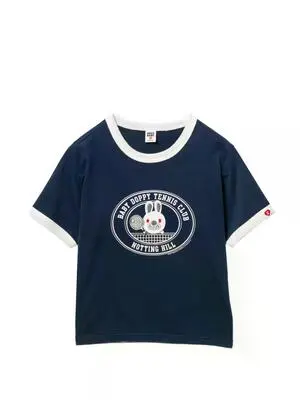 AAPE BY *A BATHING APE Contrast Trim Graphic T-shirt - Blue