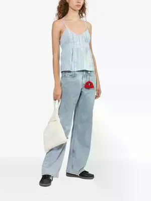 AAPE BY *A BATHING APE Apee™ A Bathing Ape® Gingham Check Peplum Top