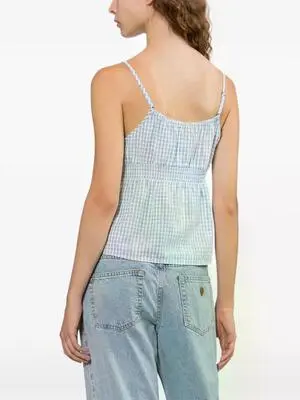 AAPE BY *A BATHING APE Apee™ A Bathing Ape® Gingham Check Peplum Top
