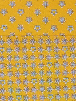 FERRAGAMO Silk Tie With Turtle Print - Yellow