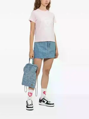 AAPE BY *A BATHING APE Apee™ A Bathing Ape® Graphic Print Denim Skirt