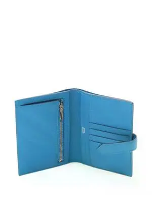 Hermès 2017 Bearn Compact Bi-fold Wallet - Blue