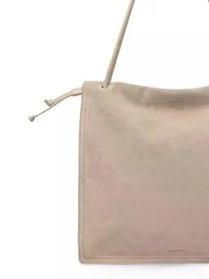 COCCINELLE Calf Suede Logo-patch Tote Bag