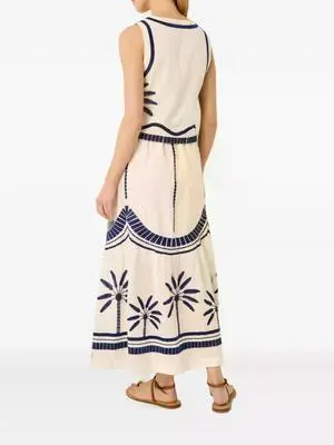 MARIE OLIVER Zahara Embroidered Sleeveless Top