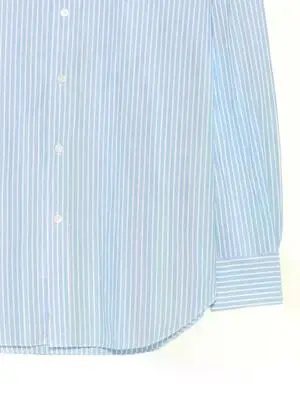 FINAMORE 1925 Vertical-stripe Long-sleeve Shirt - Blue