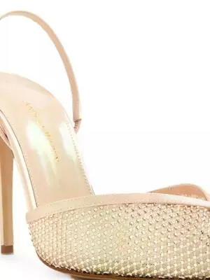 ANDREA WAZEN Katy 105 Crystal-embellished Sandals