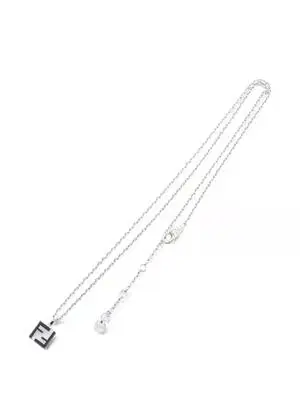 Fendi Ff-motif Chain Necklace - Silver