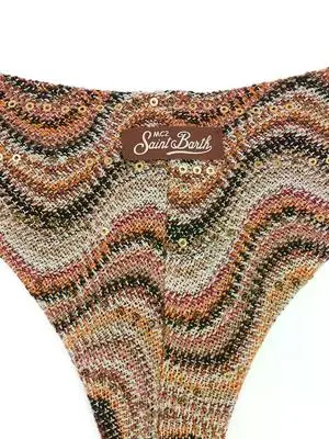 MC2 SAINT BARTH Sequin-embellished Bikini Bottoms