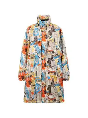 Moschino Graphic Print High-neck Jacket
