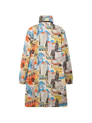 Moschino Graphic Print High-neck Jacket