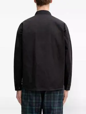 NEIGHBORHOOD Logo-patch Flap-pocket Shirt - Black