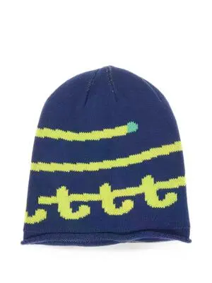 LITT' Litt Swirl Knit Cotton Beanie - Blue