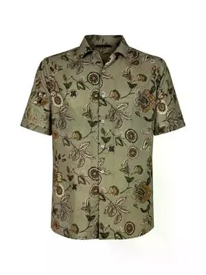 MANUEL RITZ Floral-print Short-sleeve Shirt