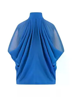 Alberta Ferretti High-neck Flared Blouse