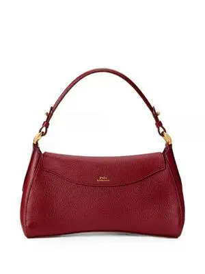 Polo Ralph Lauren Blaze Grained Leather Tote Bag - Red