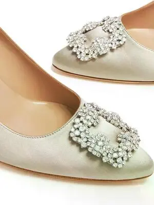 Manolo Blahnik Hangisi 70 Crystal Buckle Pumps