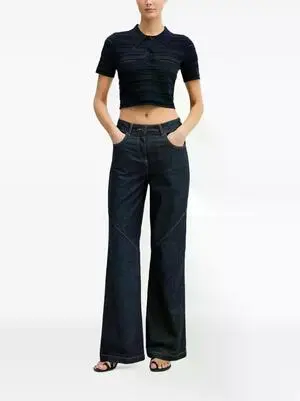 BLUGIRL Seam-detail Wide-leg Jeans